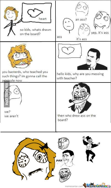 Here's an old rage comic - 9GAG