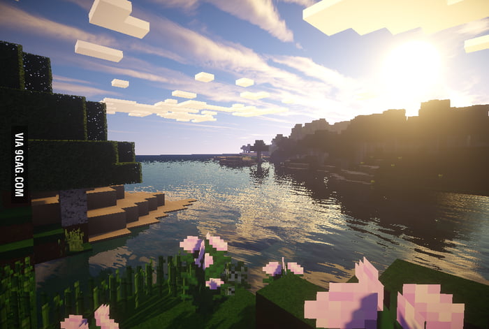 Minecraft with shaders looks amazing - 9GAG