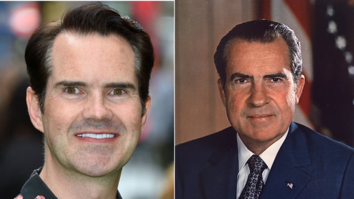 Is it just me or do Jimmy Carr and Richard Nixon look alike? - 9GAG