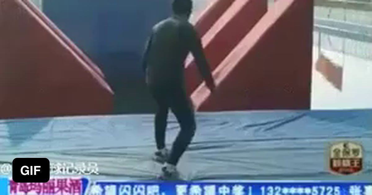 By this Ninja warrior speed run. IRL - 9GAG