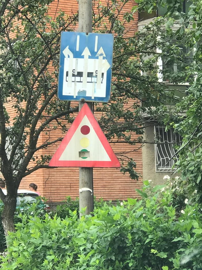 Recycling road signs in Romania - 9GAG
