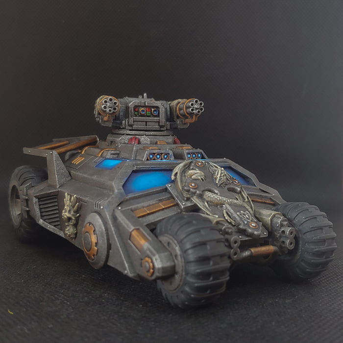 Completed Primaris Tumbler, aka an improved Invader ATV proxy - 9GAG