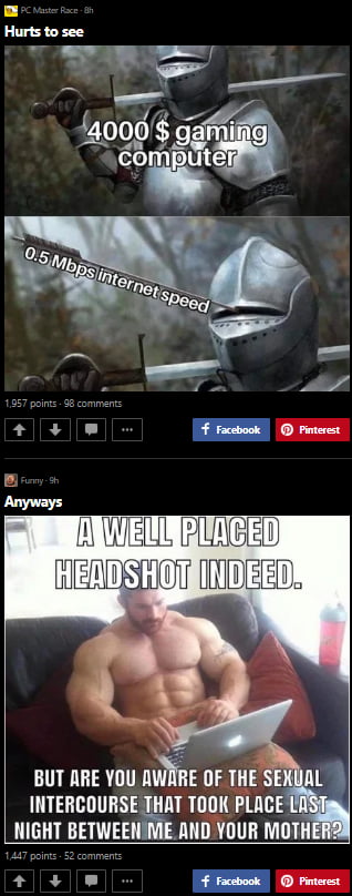0.5 Mbps Headshot - 9GAG
