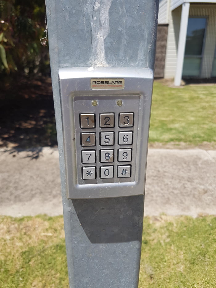 The key pad at a gated off residence - 9GAG