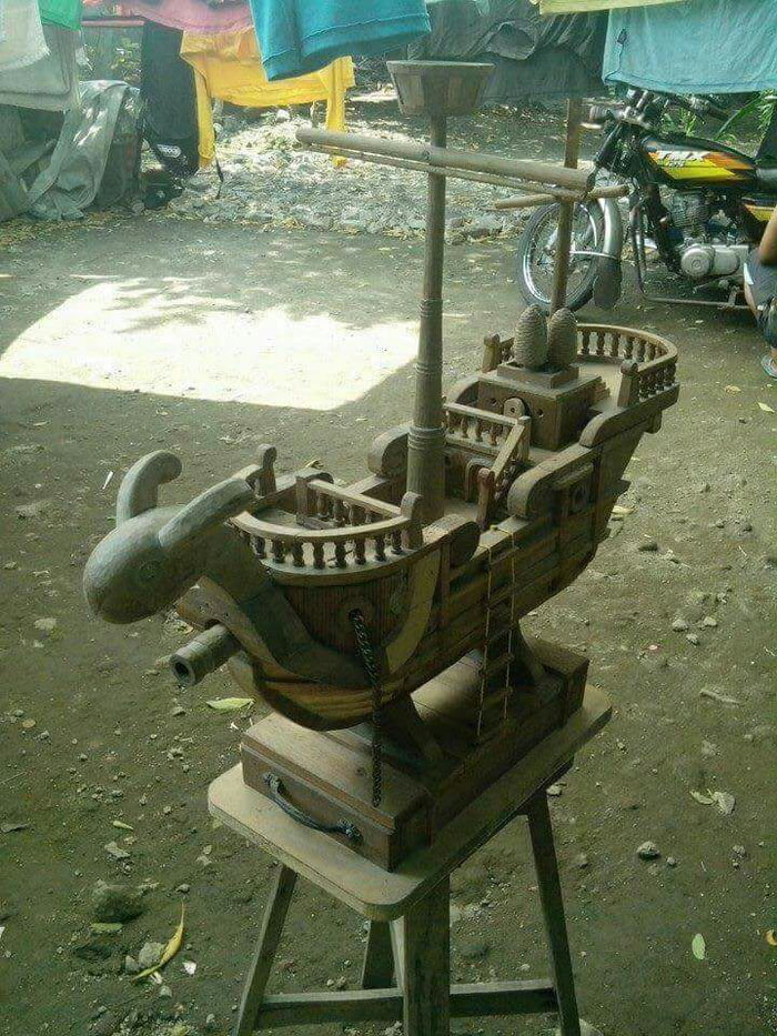 This is for my carpentry exam. One Piece Going Merry - 9GAG