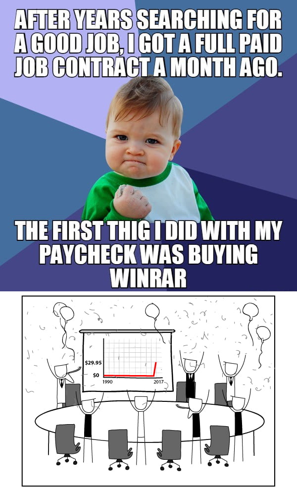 There's a party in the WinRar headquarters - 9GAG