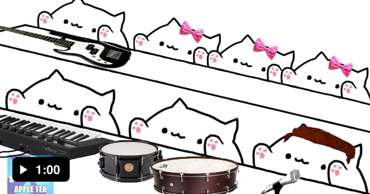 Never Gonna Give You Up - Played by Bongo Cat - 9GAG