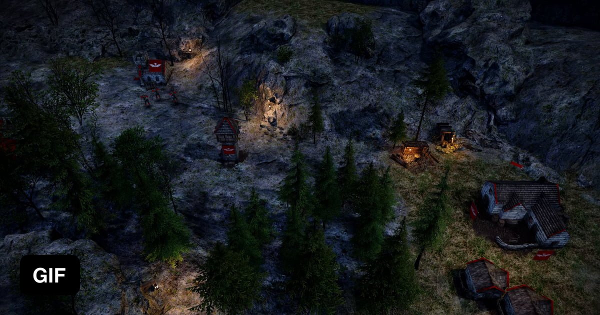 Made a lightning strike for my RTS game with dynamic environments. - 9GAG