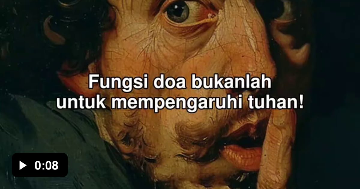 Bilamana ada orang berdoa suara lantang dan berisik, dia tahu bagaimana ...