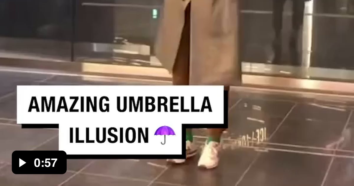 Umbrella Illusion - 9GAG