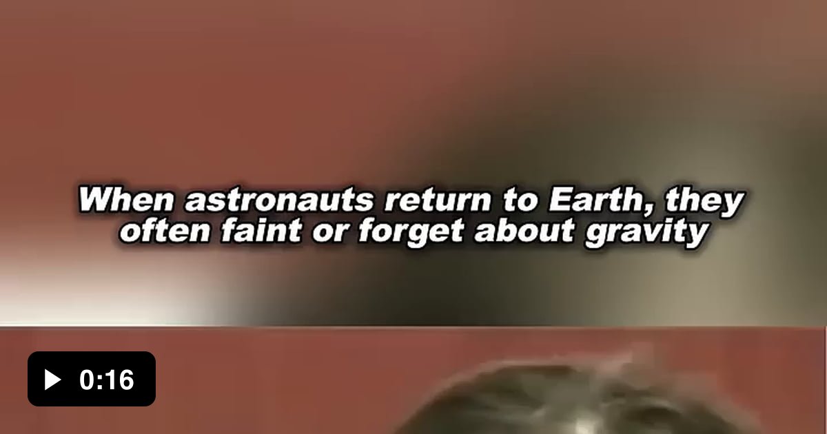 Astronauts sometimes faint or forget about gravity - 9GAG