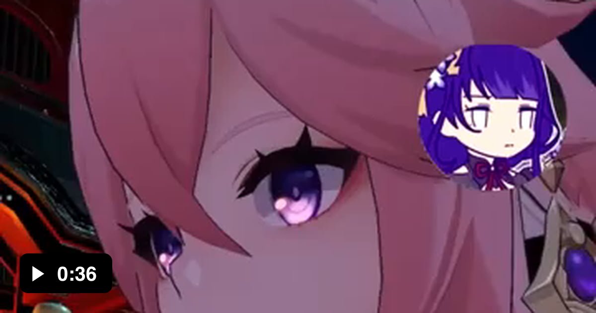 Yae Miko and Ei on a video call - 9GAG