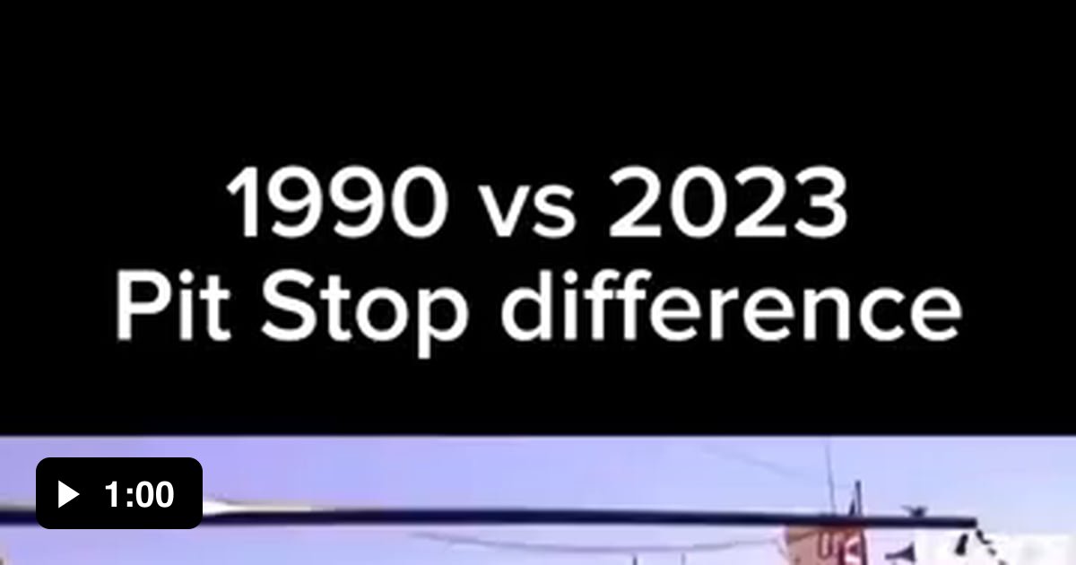 1990 vs 2023 Pit Stop difference - 9GAG