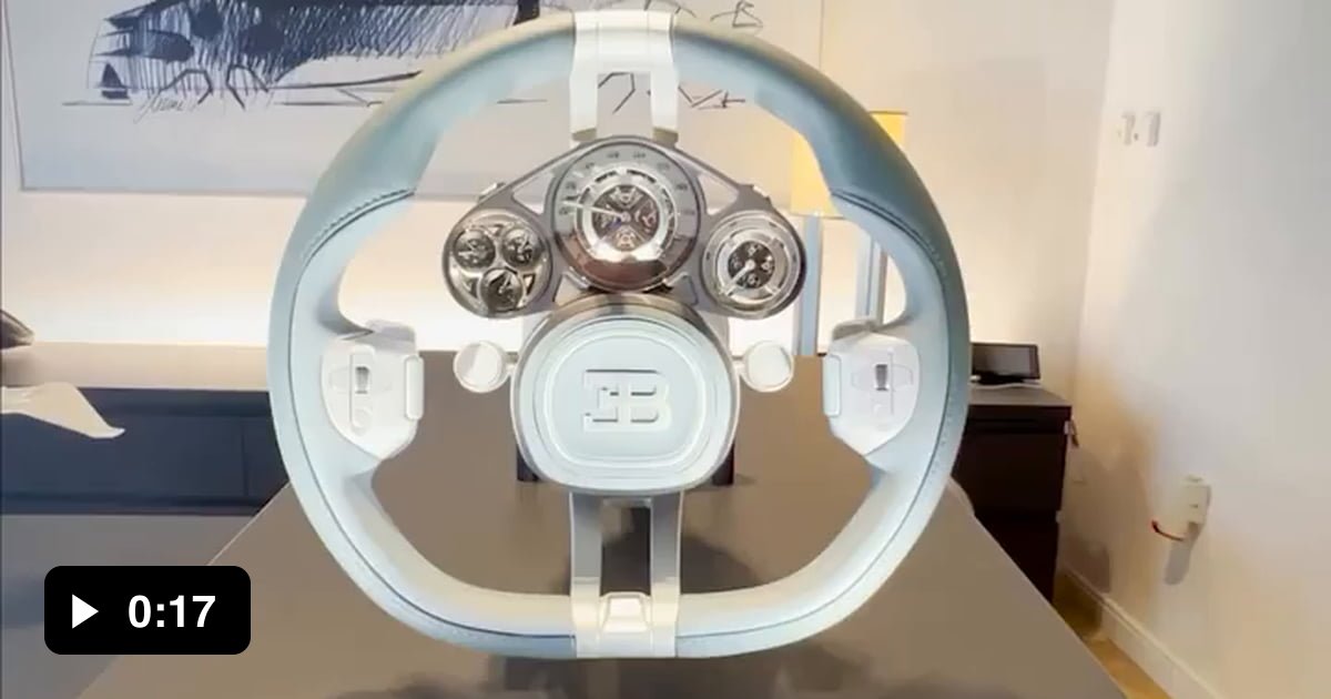 The steering wheel of the 2026 Bugatti Tourbillon - 9GAG
