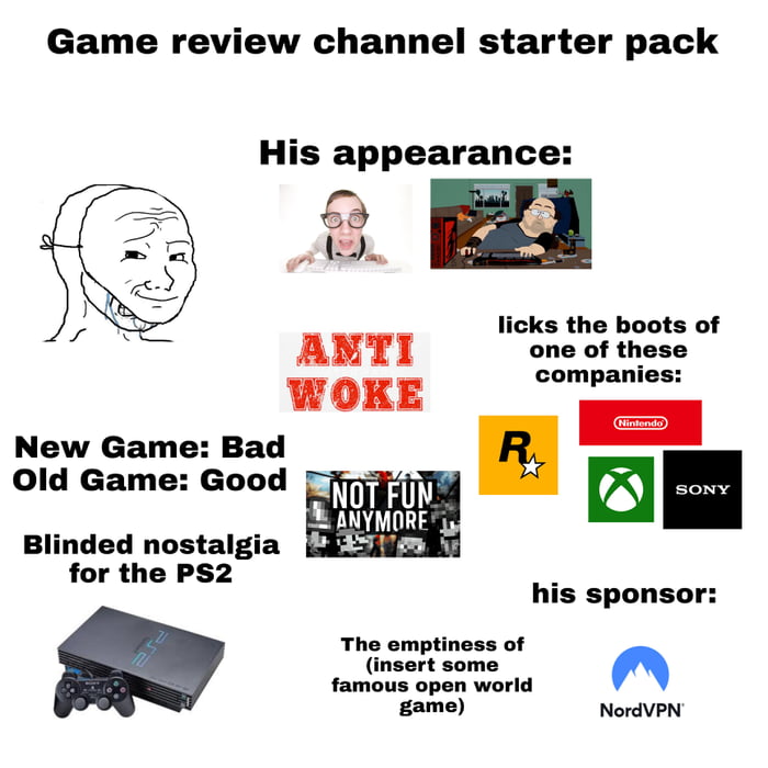 Game review channel starter pack - 9GAG
