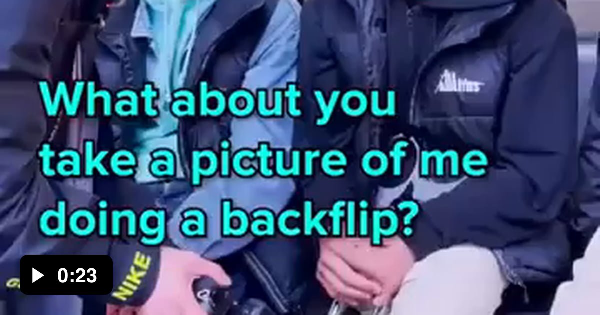 One-legged backflip: - 9GAG