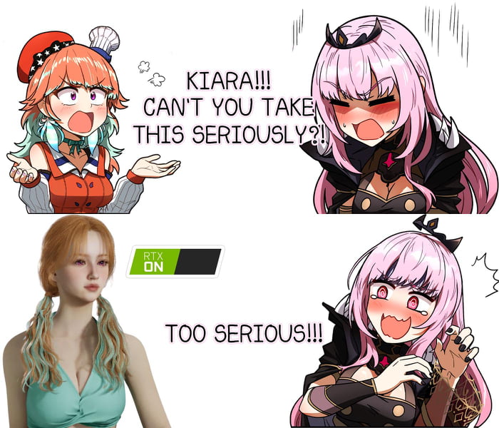 KIARA TOO SERIOUS!!! - 9GAG