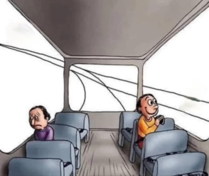 Different perspectives on the bus of life - 9GAG