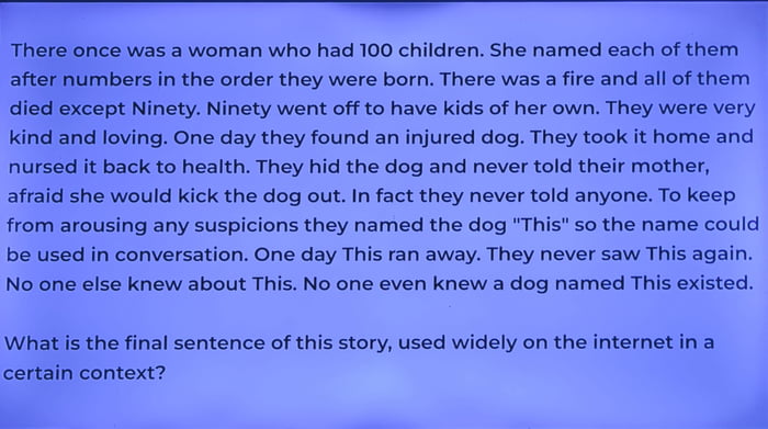 Its an amazing question from one of the finale's of famous quiz !! I ...