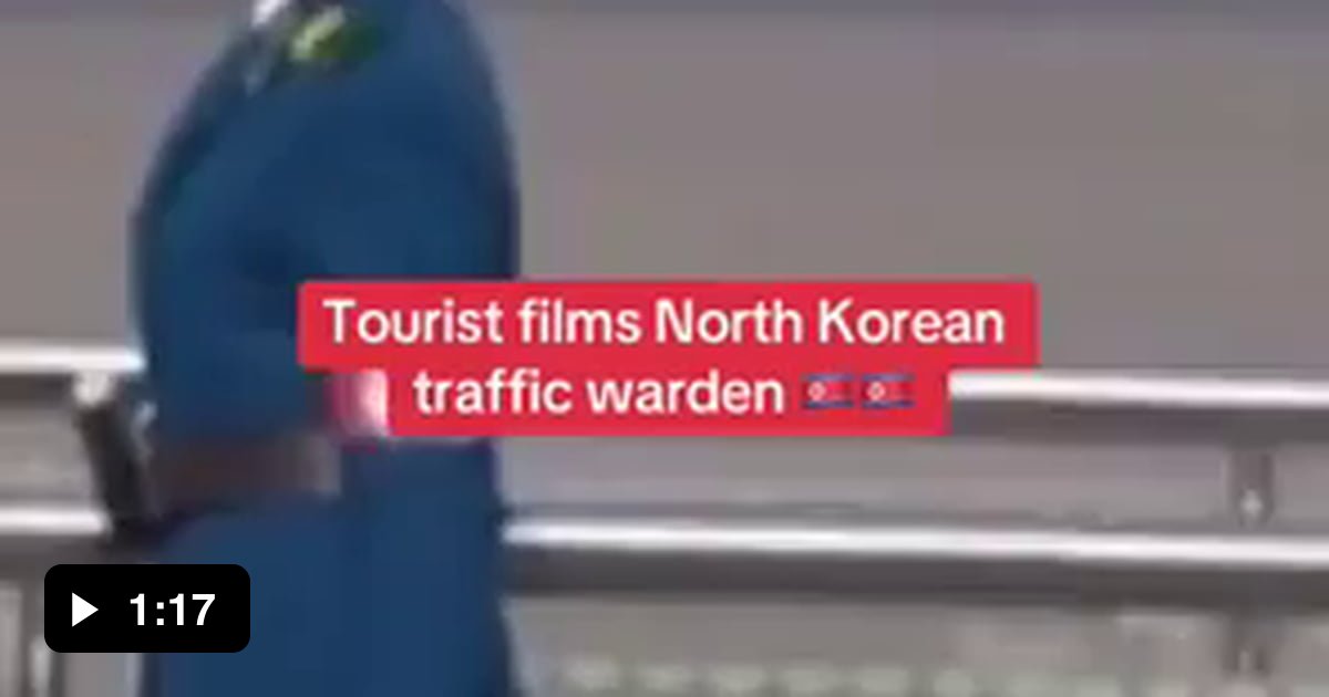 North Korean traffic warden - 9GAG
