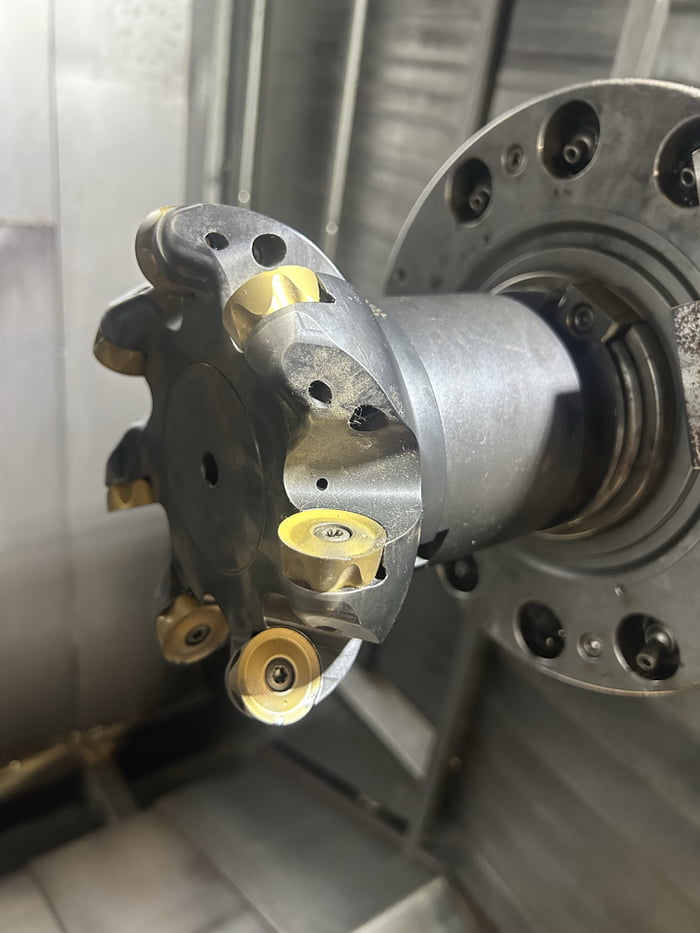 Been waiting to use this milling cutter for too long. 6” diameter, 1 ...