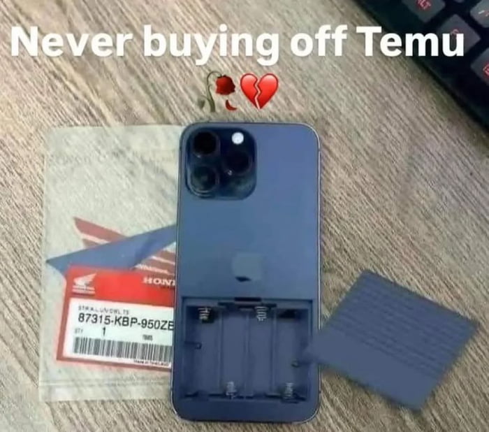 The Temu iPhone experience is truly unique, requiring triple A ...