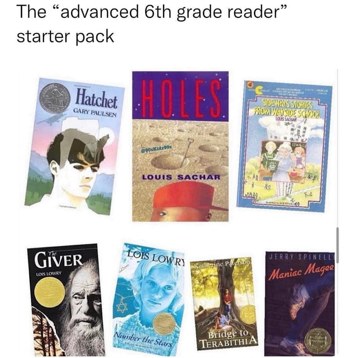 The required reading list for every slightly above average middle ...