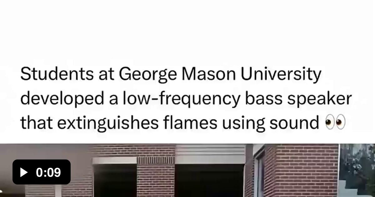 Sound waves can put out fires, a truly innovative approach to fire ...