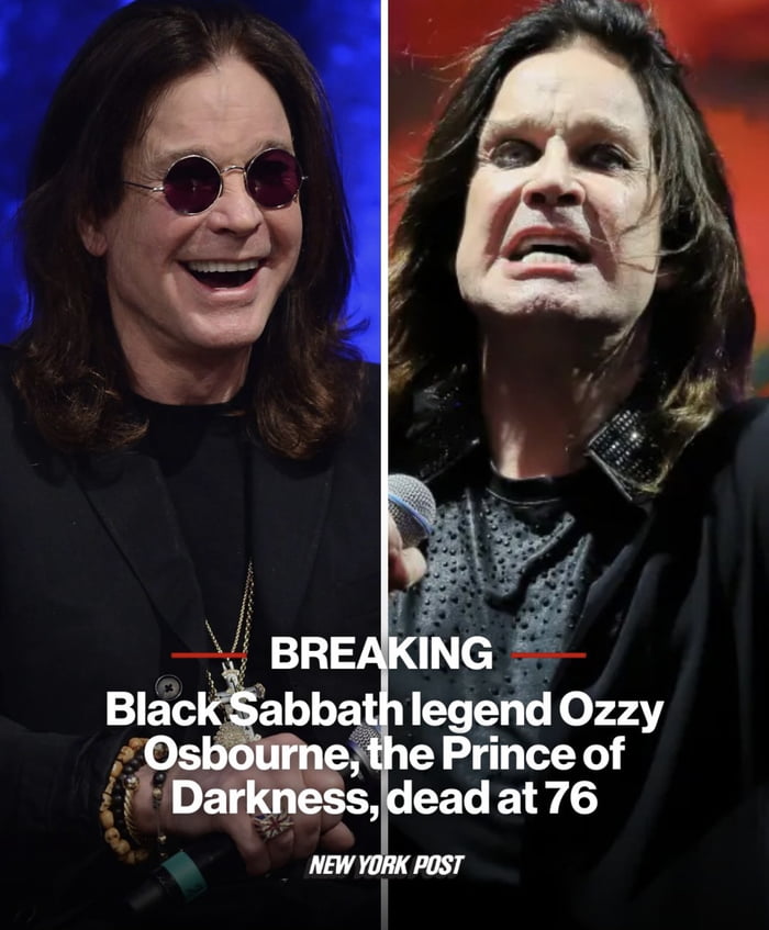 Rest in peace OZZY - 9GAG