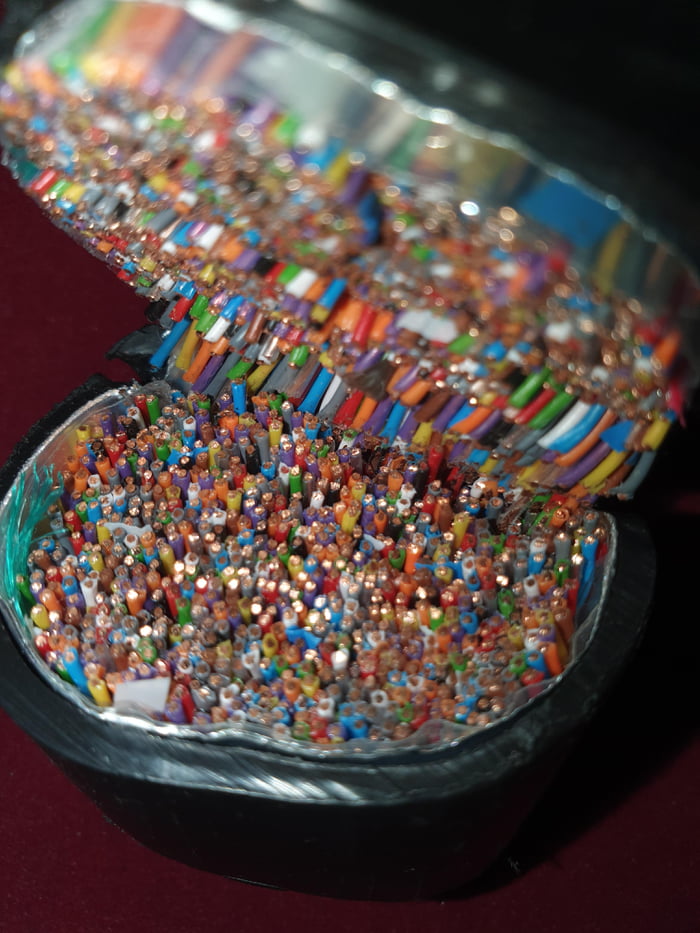 Cross section of a telecom cable - 9GAG