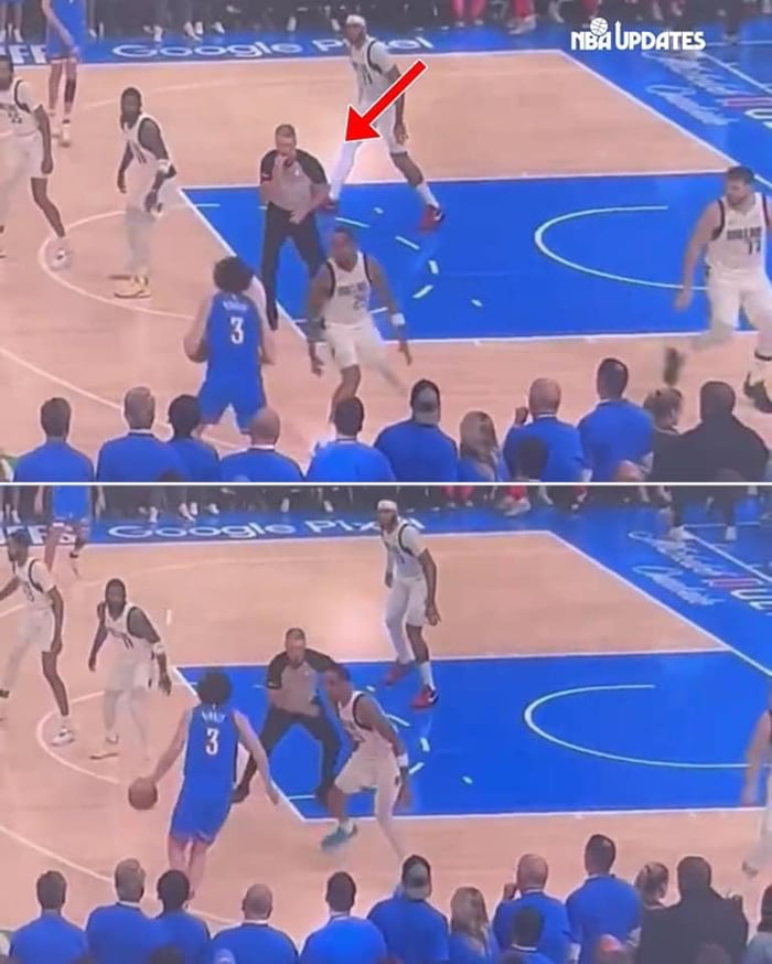 Defense is back in the NBA, even the referee is helping bring it back - 9GAG