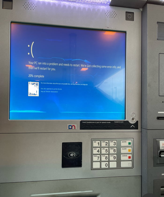I deposited 90 dollars cash into this atm then it did a reboot with ...