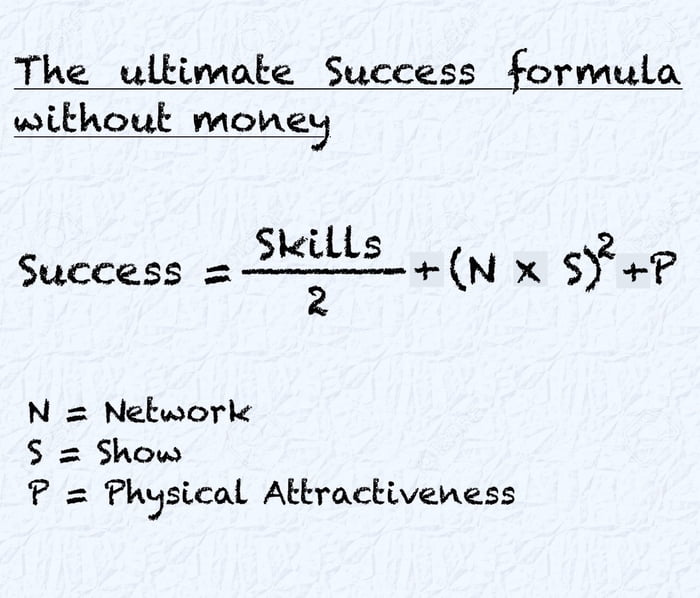 What does “Success” mean? A mathematical formula - 9GAG