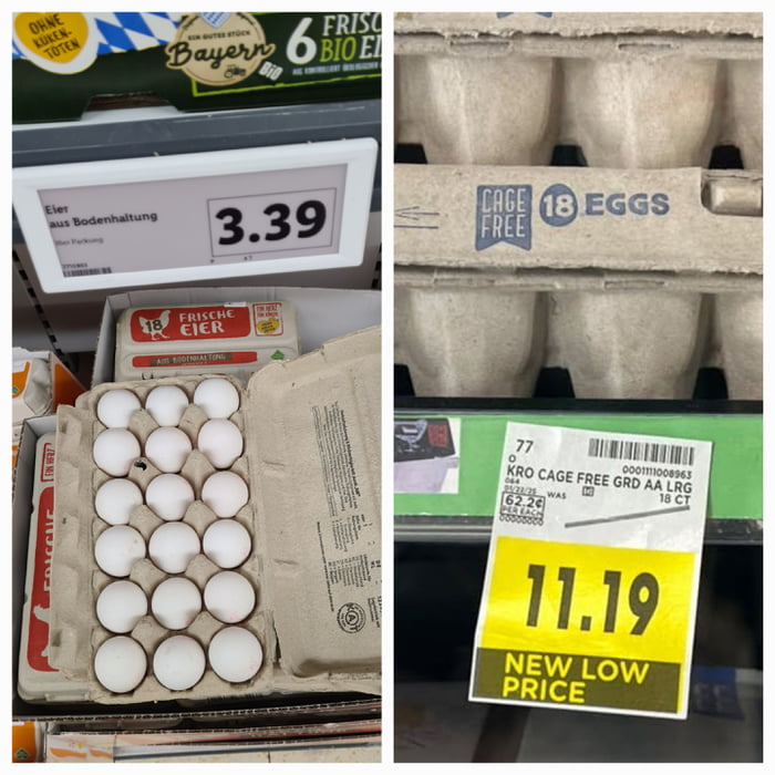 Psst! Upvote European egg prices as long as US is sleeping - 9GAG