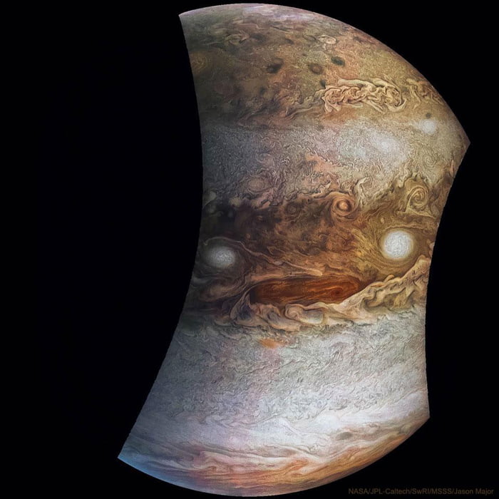 Angry Jupiter (Credit: NASA/JPL-Caltech/SwRI/MSSS/Jason Major) - 9GAG
