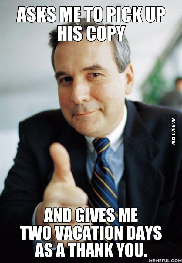 One of my Co-workers ratted me out to my boss about taking November 9th ...