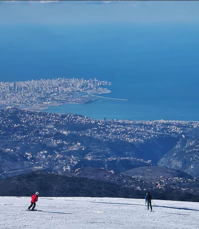 Skiing in Lebanon! - 9GAG