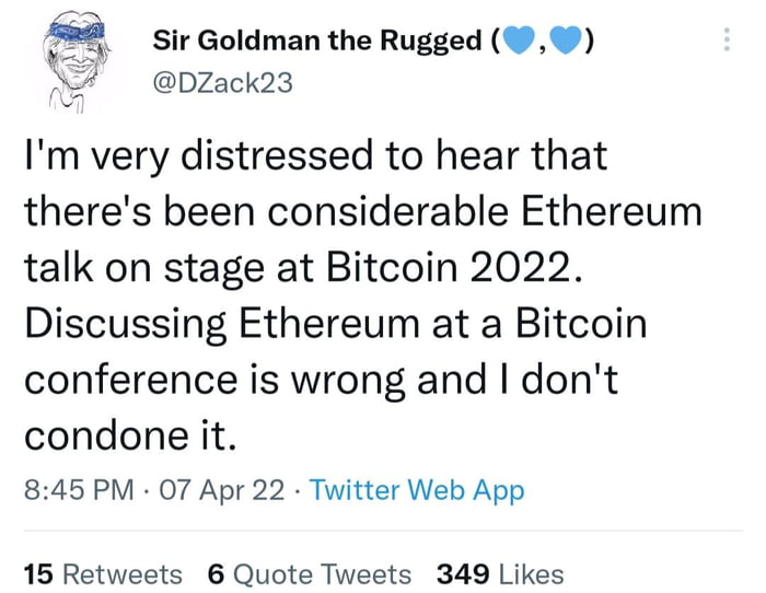 ETH holder: BTC is cool... BTC holder: - 9GAG