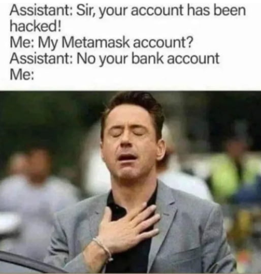 The bank account is empty anyways. - 9GAG