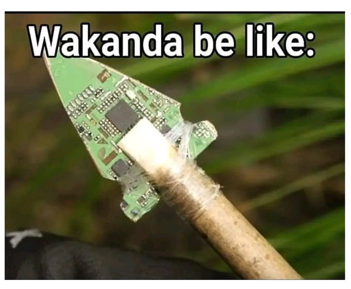 High-tech shit on pre historic weapons - 9GAG