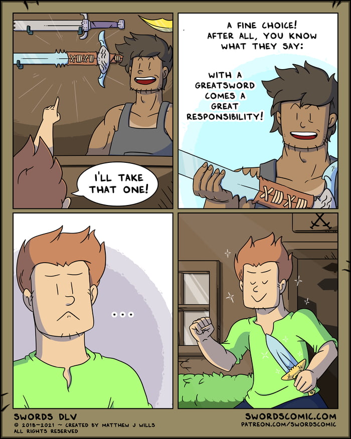 Shaggy buys a sword - 9GAG