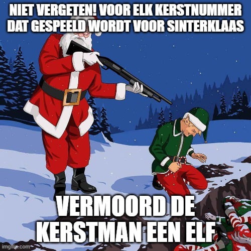 Kerstman komt na sinterklaas! - 9GAG