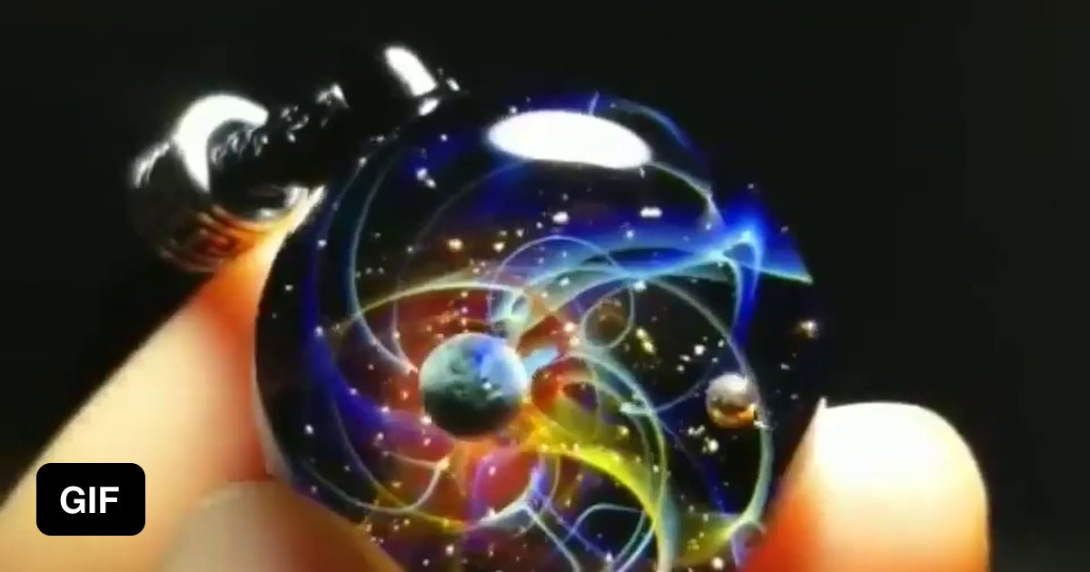 Handmade MIB Galaxy in Palm - 9GAG