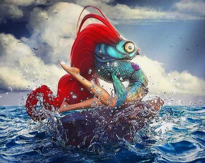 The Little Mermaid (but reversed) - 9GAG