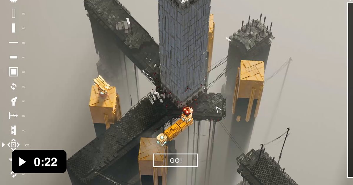 Gravity off - Testing out some settings in my physics destruction game ...