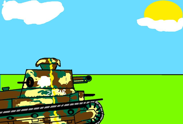 My attempt at a Type 89 tank I-go - 9GAG