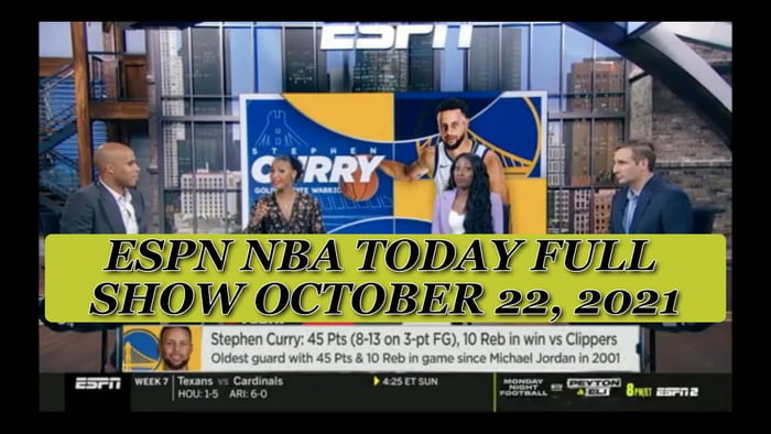 ESPN NBA TODAY Full Show October 22 2021|Warriors Stephen Curry ...