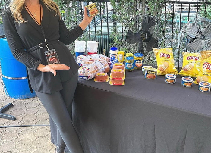 Actual photo of the food station in the VIP section of a Kid Rock ...