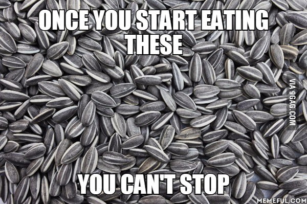 Btw they are sunflower seeds - 9GAG