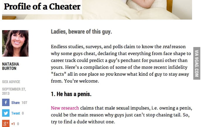 Advice by Cosmopolitan.... Seems legit. - 9GAG